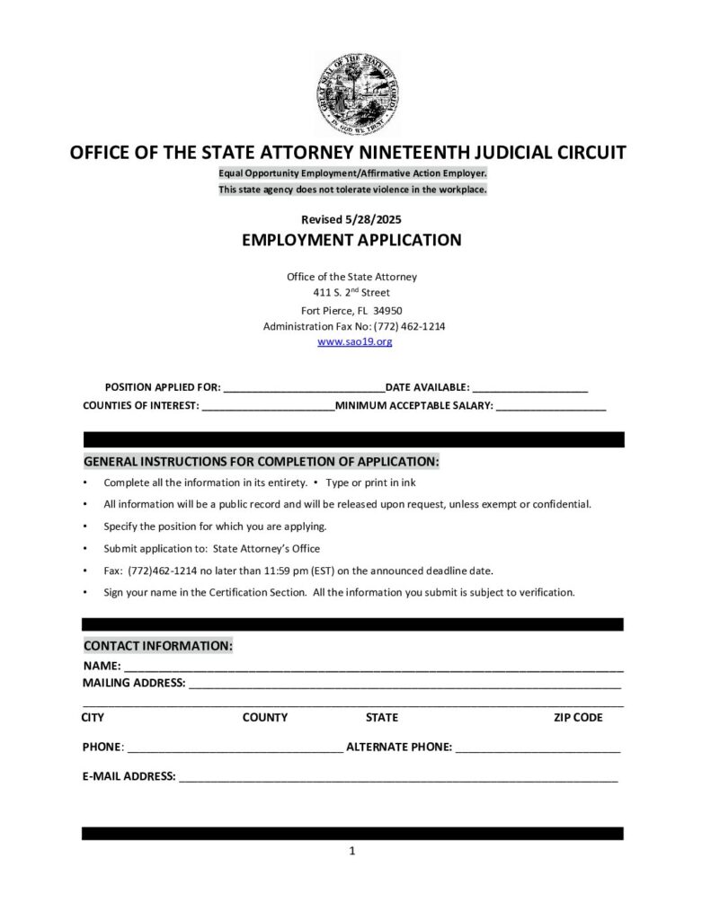 SAO APPLICATION 2025 AND SUPPLEMENTAL May 28 2025 | State Attorneys ...